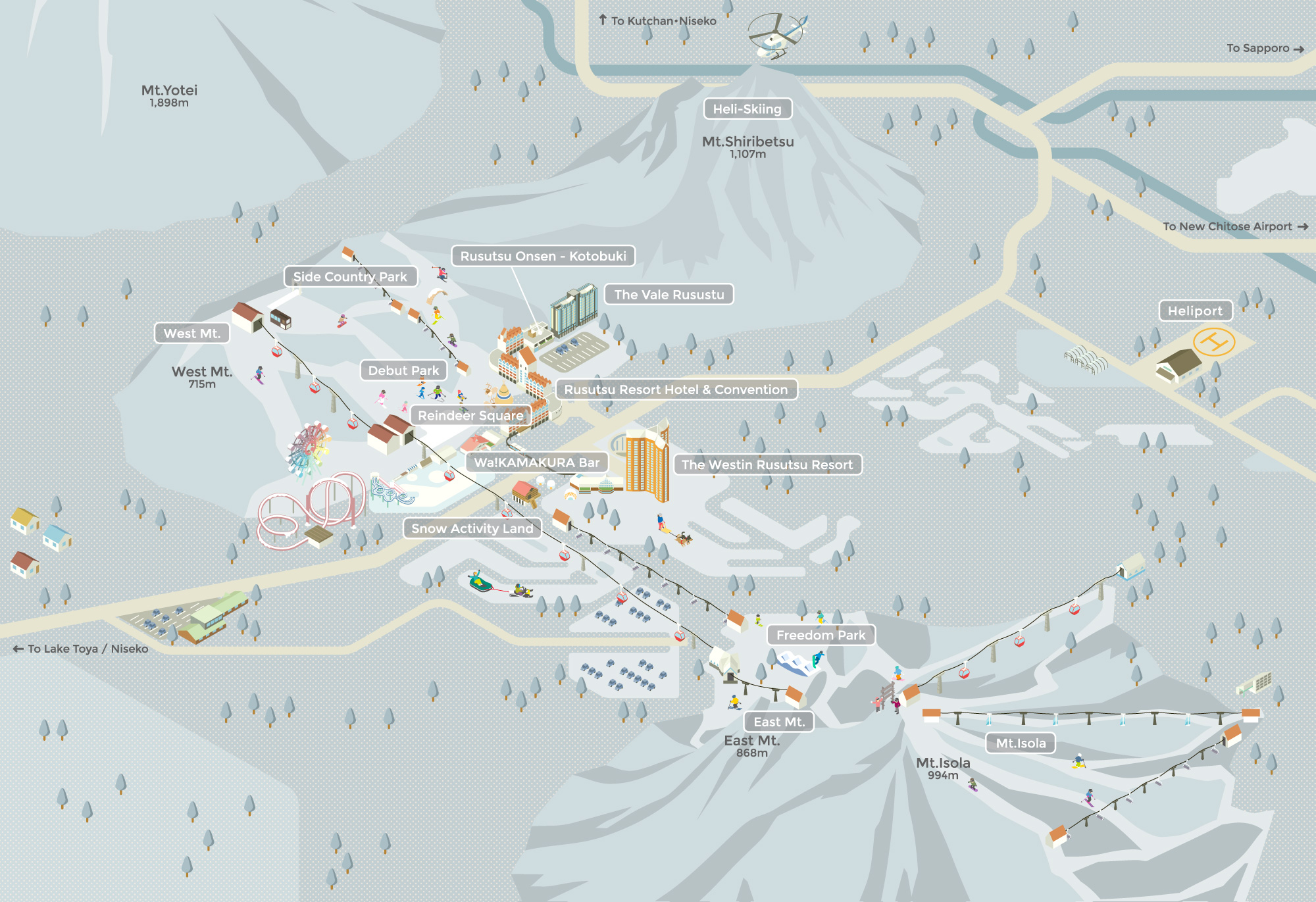 Resort Map - Rusutsu Resort
